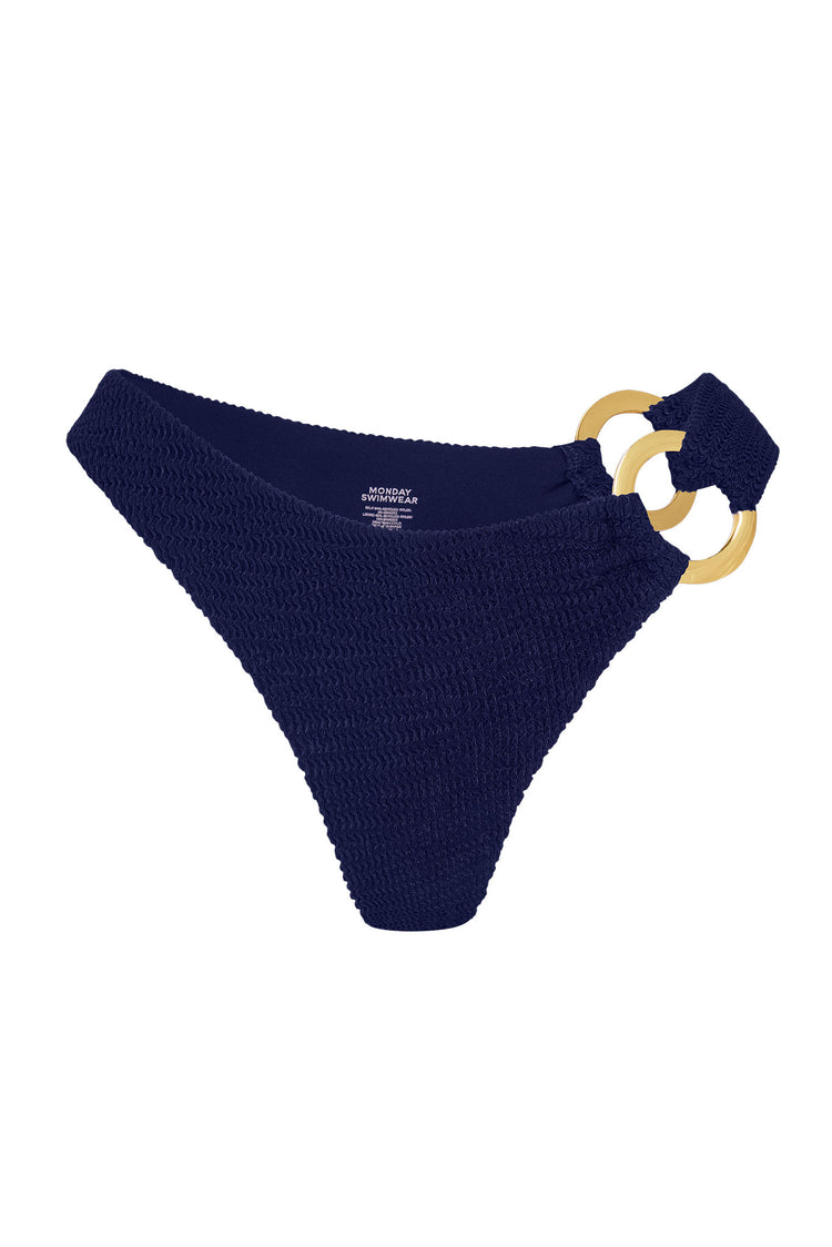 Bronte Bottom - Midnight Crinkle – Monday Swimwear