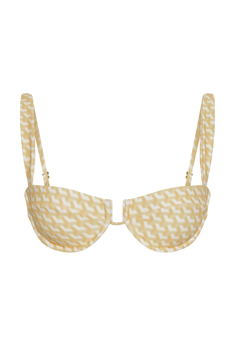 Cala Roja Top - Ivory Geo – Monday Swimwear