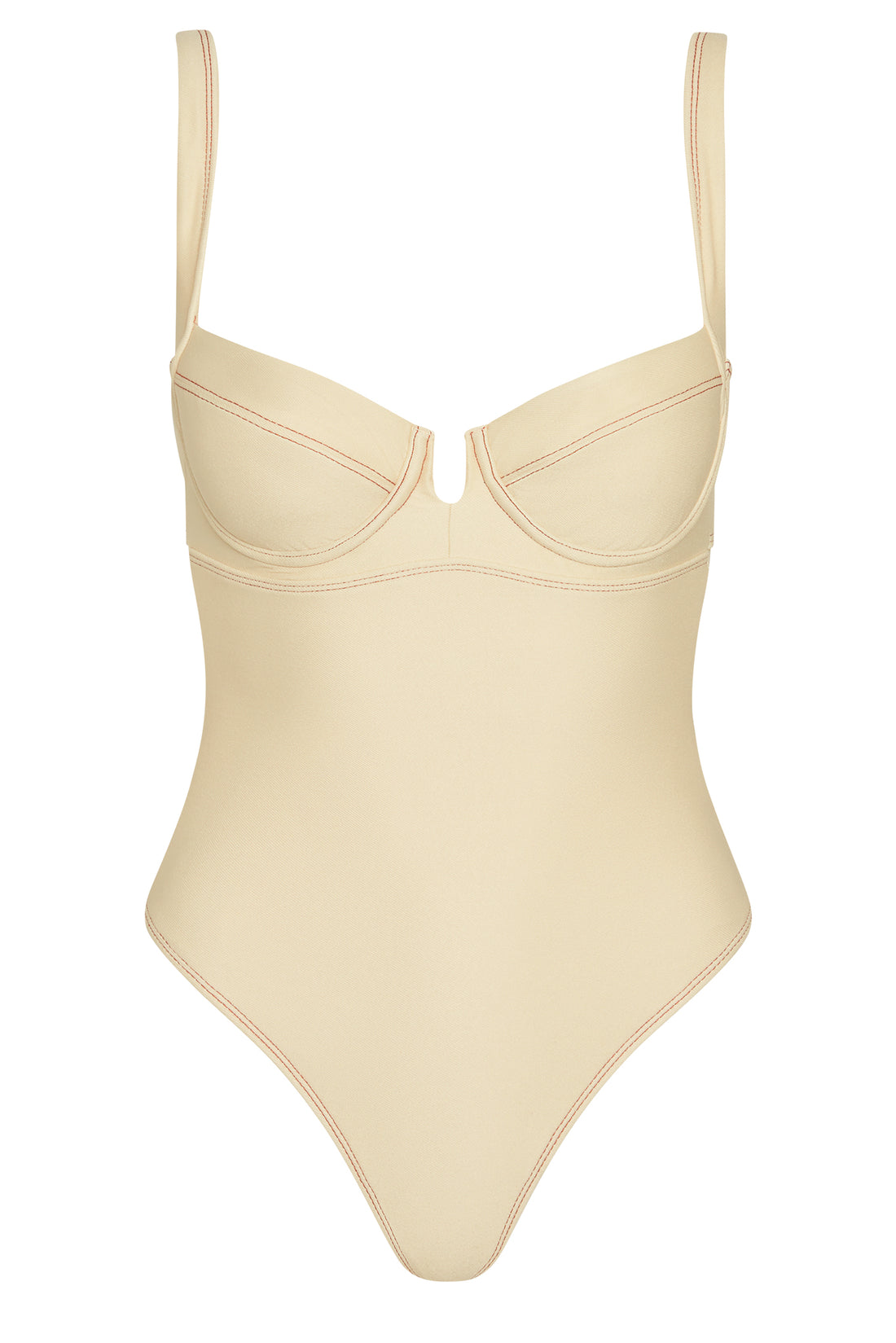 Clovelly One Piece - Champagne Denim – Monday Swimwear