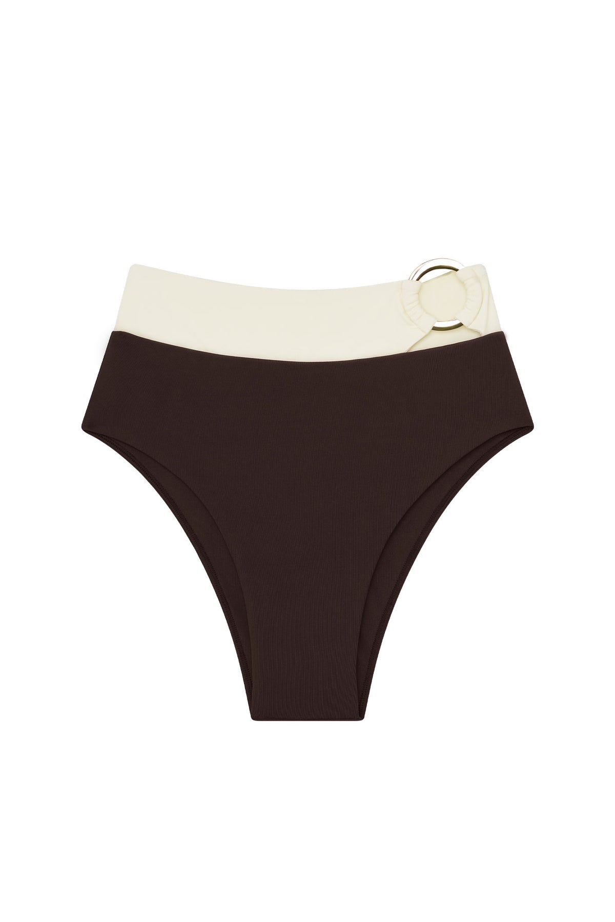 Costa Rica Bottom - Espresso/Ivory – Monday Swimwear