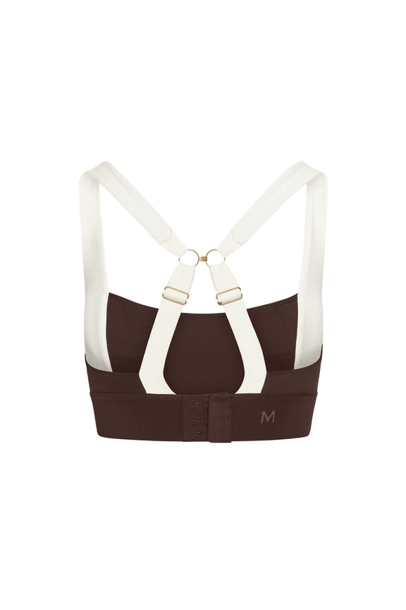 Arches “The Tash Bra” - Espresso/Ivory – Monday Swimwear