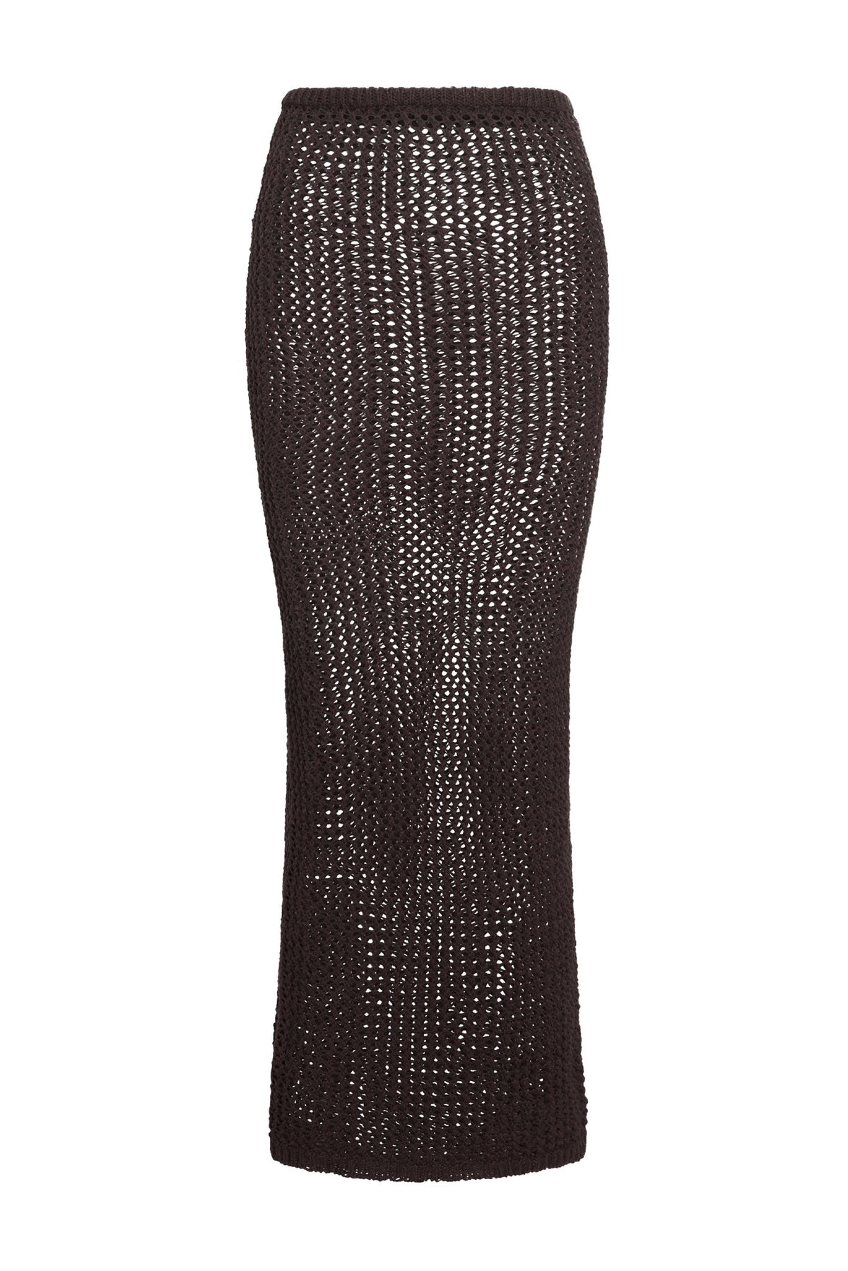Fontelina Skirt - Espresso Petit Crochet – Monday Swimwear