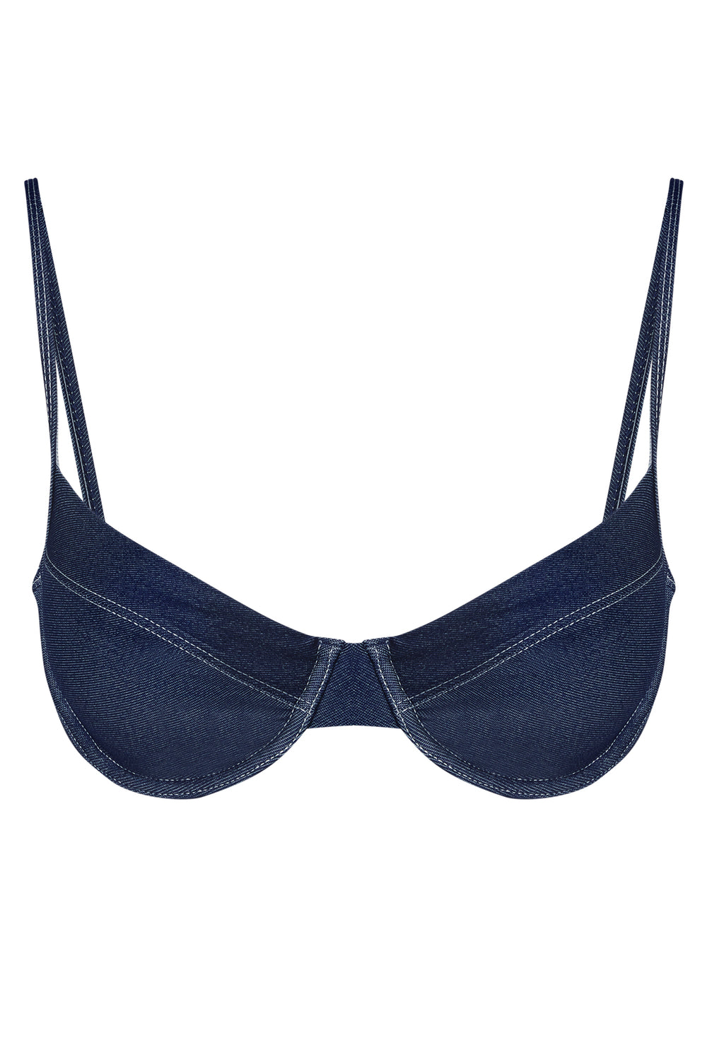 Maui Top - Blue Denim – Monday Swimwear