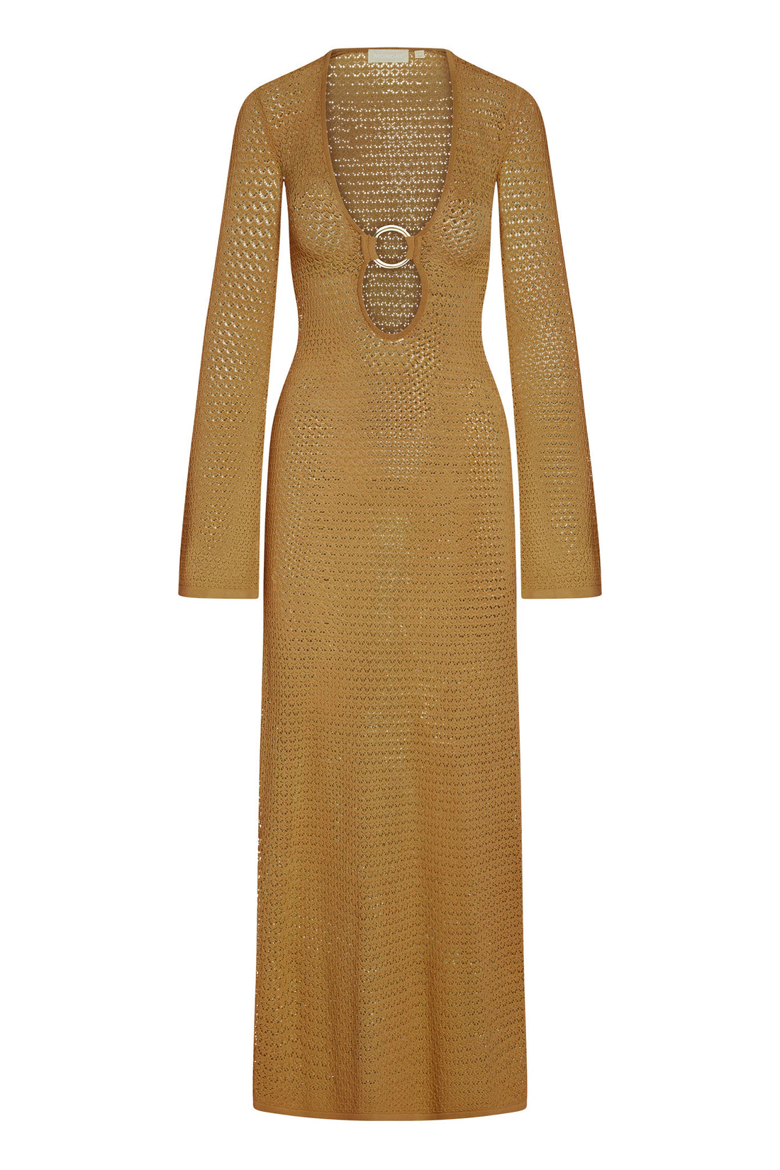 Montego Dress - Gold Lurex Lace Crochet – Monday Swimwear