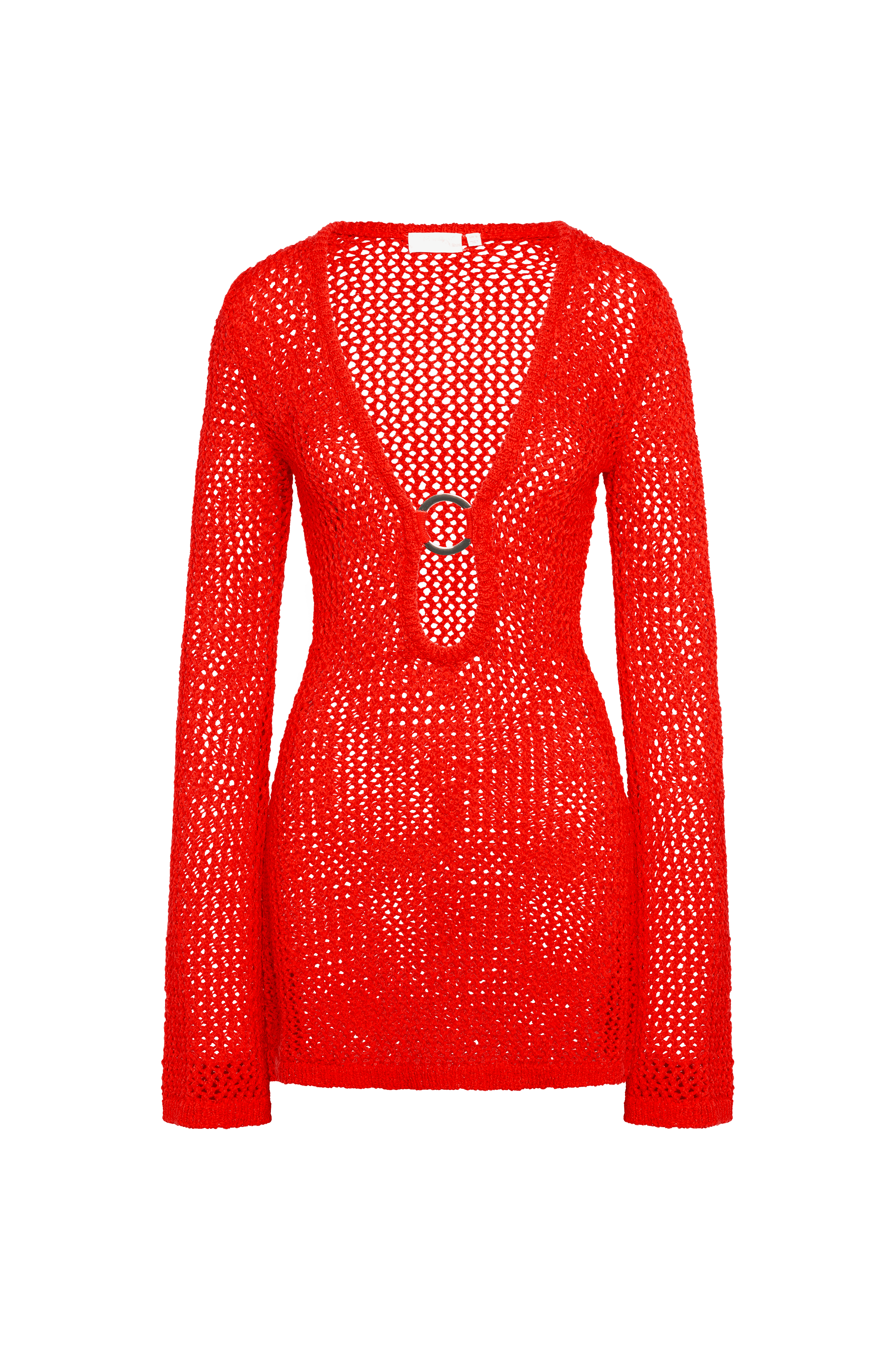 Montego Mini Dress - Chili Pepper Petit Crochet – Monday Swimwear