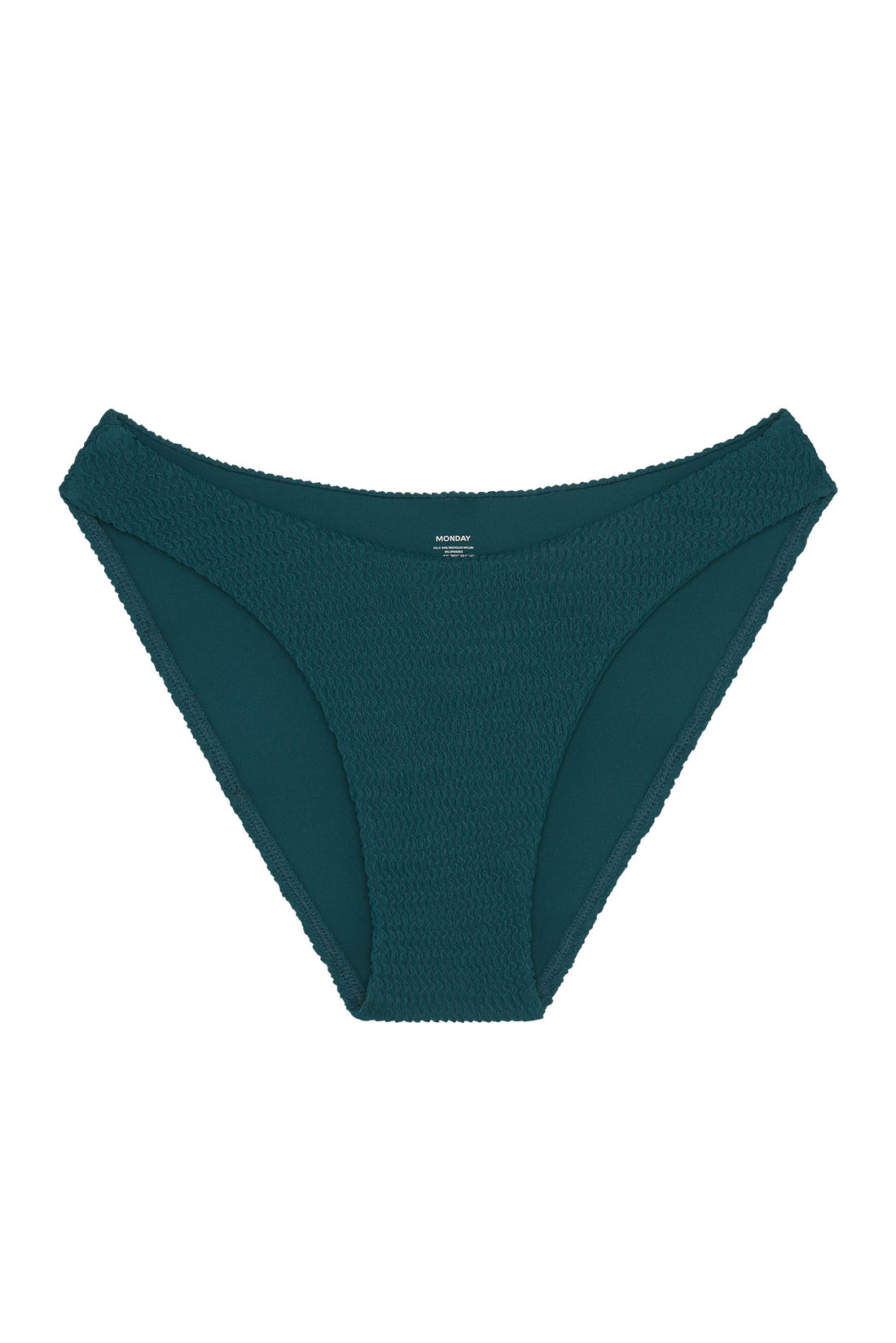Seychelles Bottom - Evergreen Crinkle (Modest Coverage) – Monday Swimwear