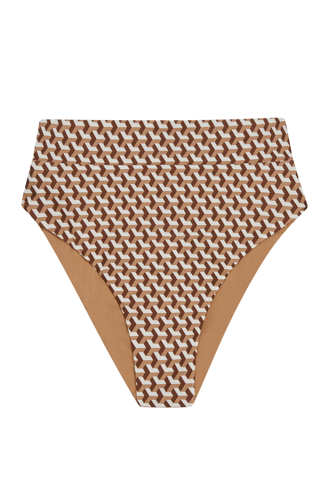 Sorrento Bottom - Husk Geo – Monday Swimwear