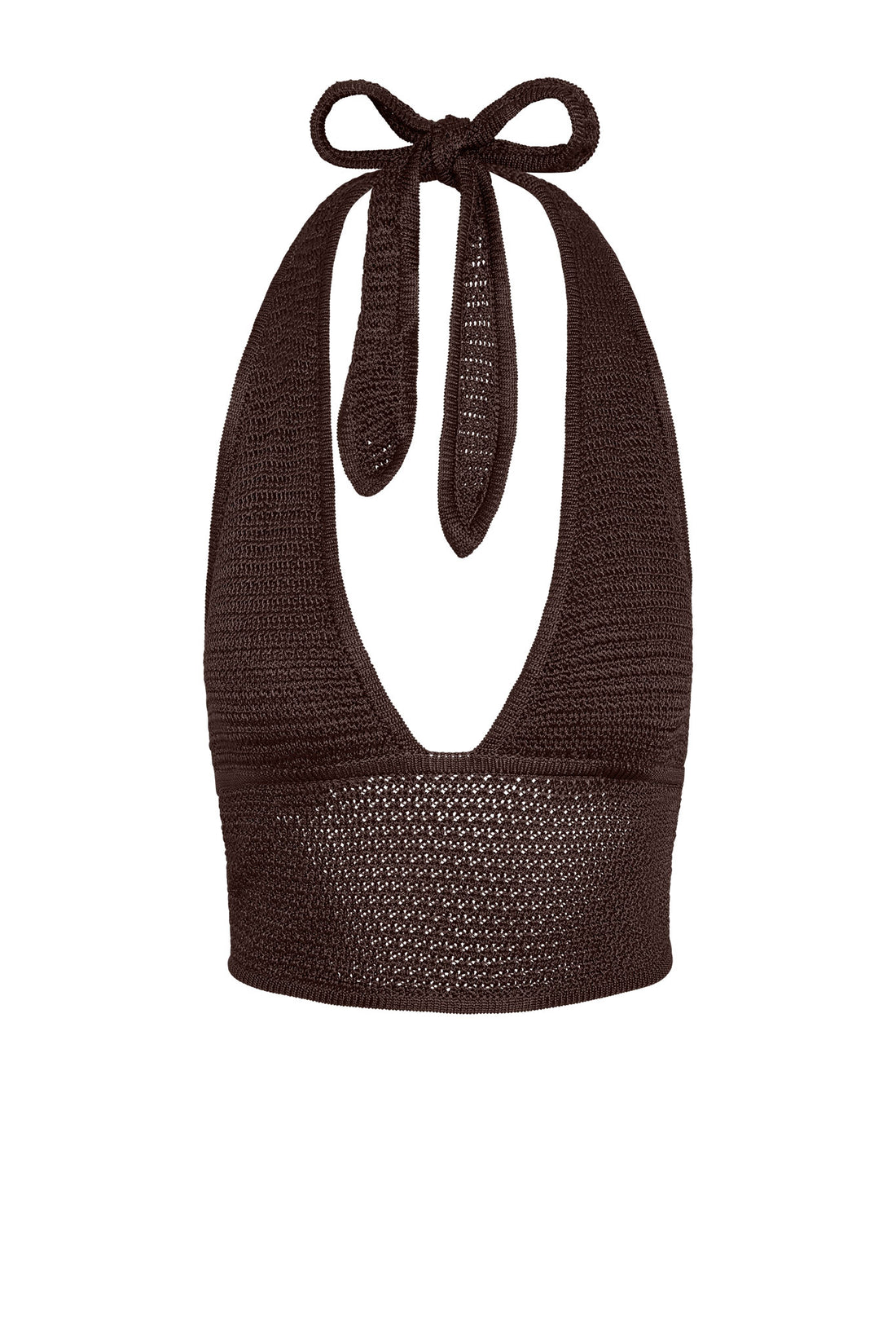 Toulon Top - Espresso Treble Knit – Monday Swimwear