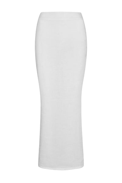Fontelina Linen Skirt - White – Monday Swimwear